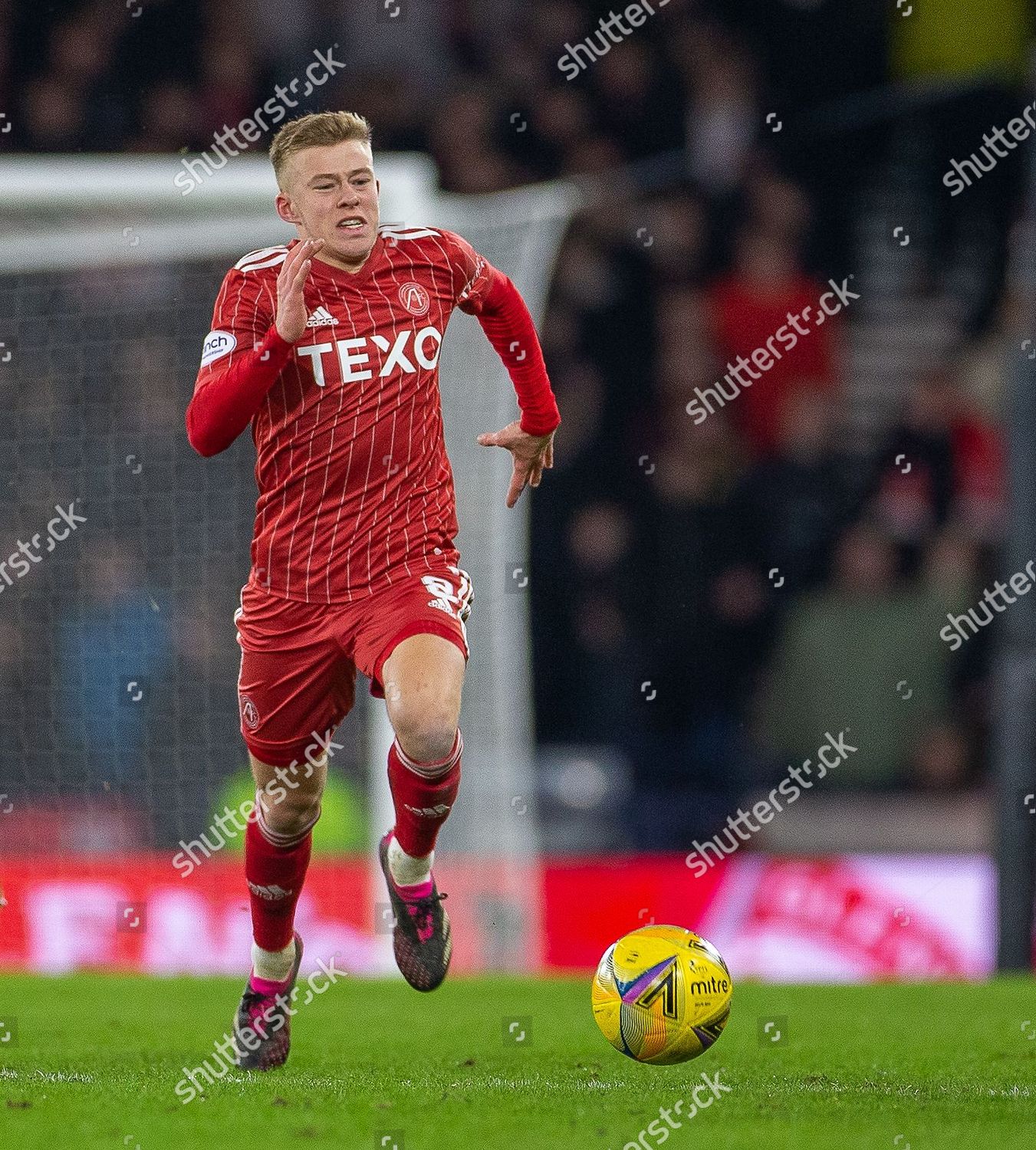 Connor Barron Aberdeen On Ball Hampden Editorial Stock Photo - Stock ...