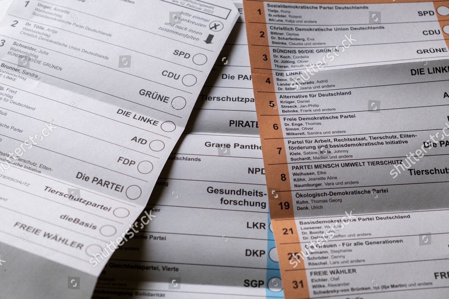 Voting Documents Ballot Paper Postal Ballot Editorial Stock Photo ...