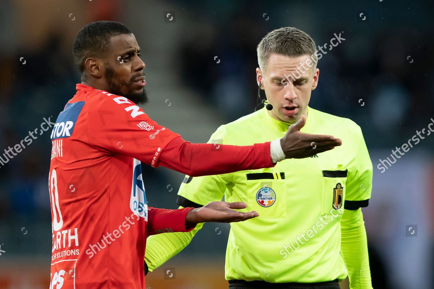 Kortrijks Faiz Selemani Referee Bert Put Editorial Stock Photo - Stock Image | Shutterstock