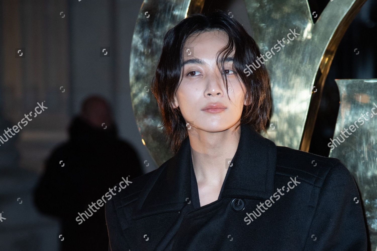 Jeong Han Attending Saint Laurent Menswear Editorial Stock Photo ...