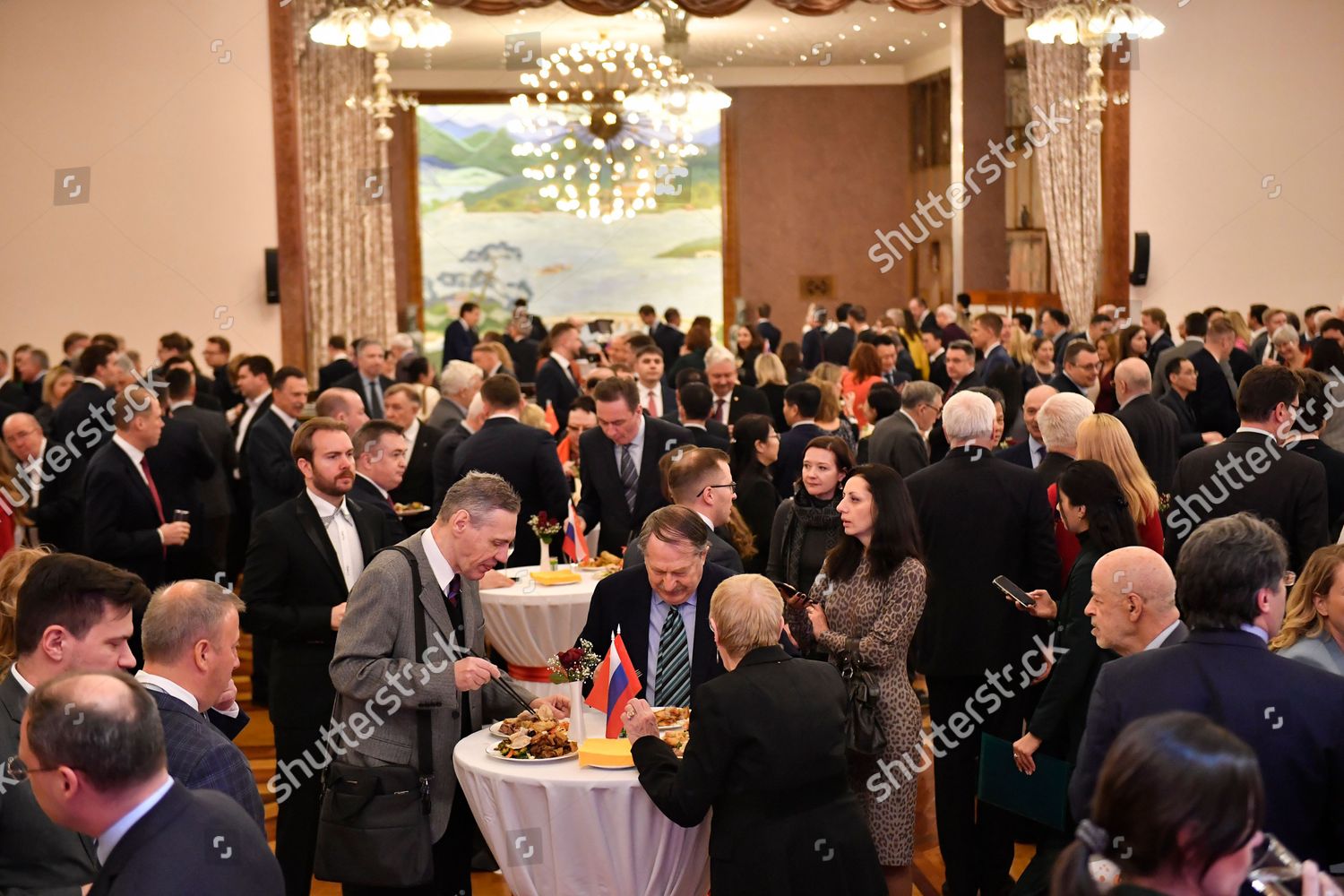 People Attend Reception Celebrate Chinese New Editorial Stock Photo ...