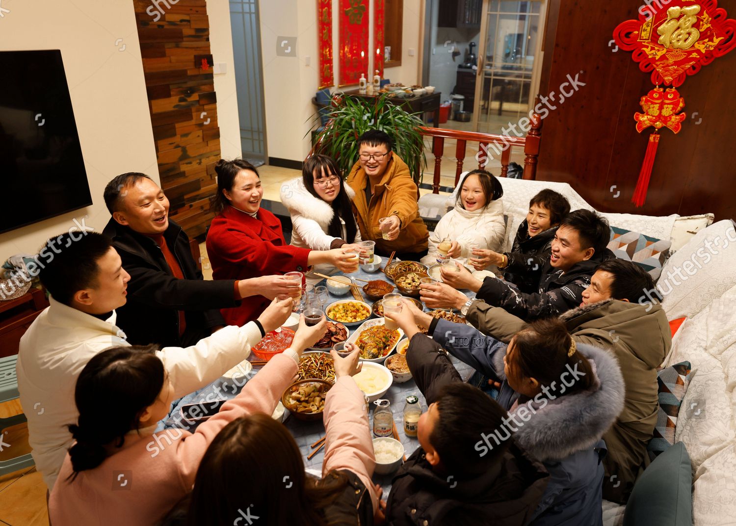 People Enjoy Feast On Eve Spring Editorial Stock Photo - Stock Image ...
