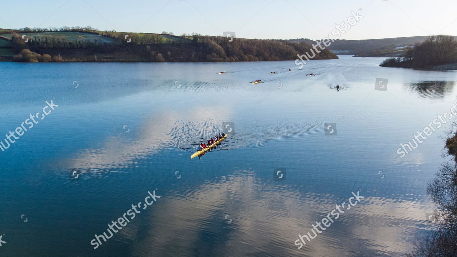 Wimbleball Lake Reservoir On Exmoor South Editorial Stock Photo - Stock ...