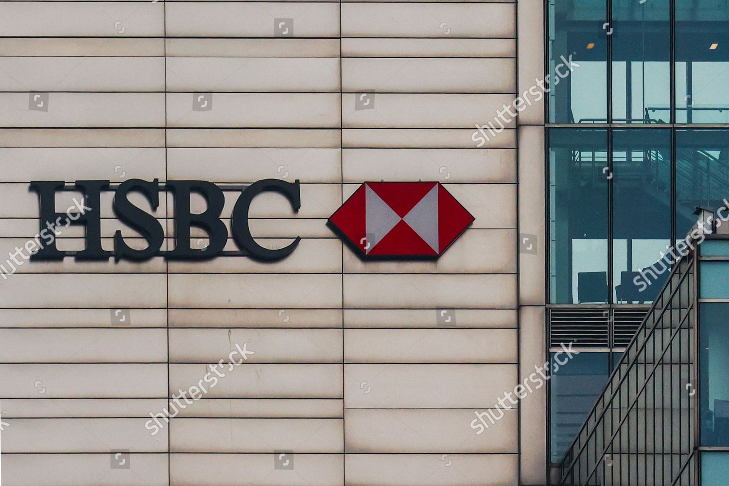 Hsbc Logo Seen On Building Warsaw Editorial Stock Photo - Stock Image ...