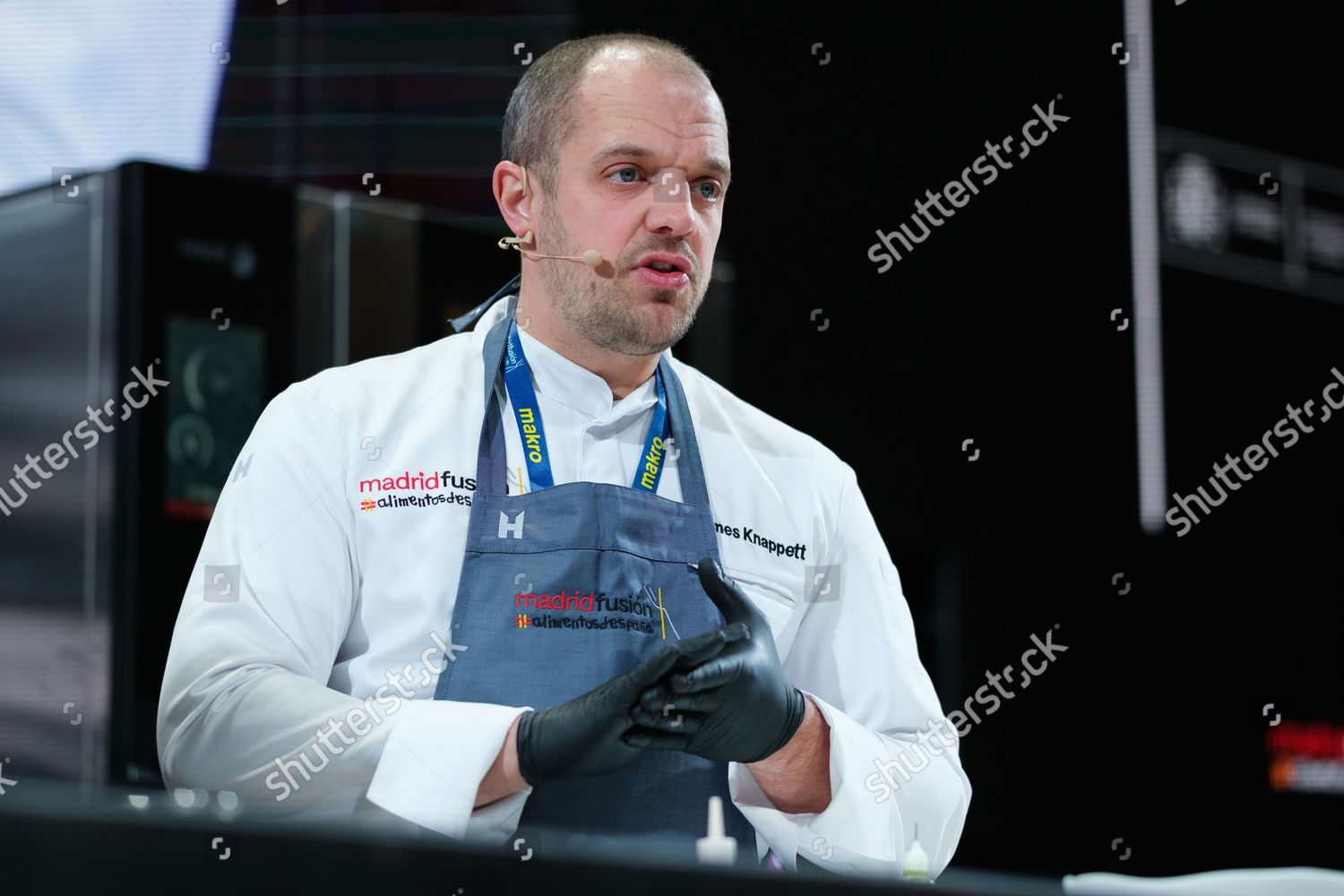 Uk Chef James Knappett Kitchen Table Editorial Stock Photo - Stock ...