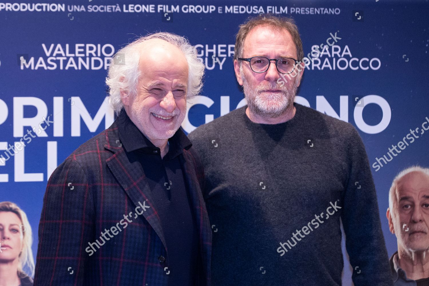 Italian Actors Valerio Mastandrea Toni Servillo Editorial Stock Photo ...