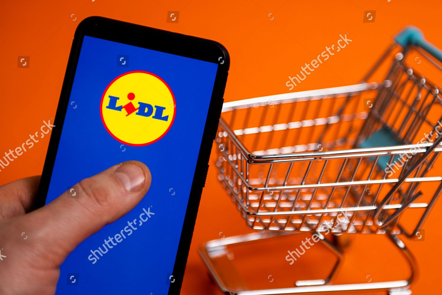 This Photo Illustration Lidl Logo Seen Editorial Stock Photo - Stock ...