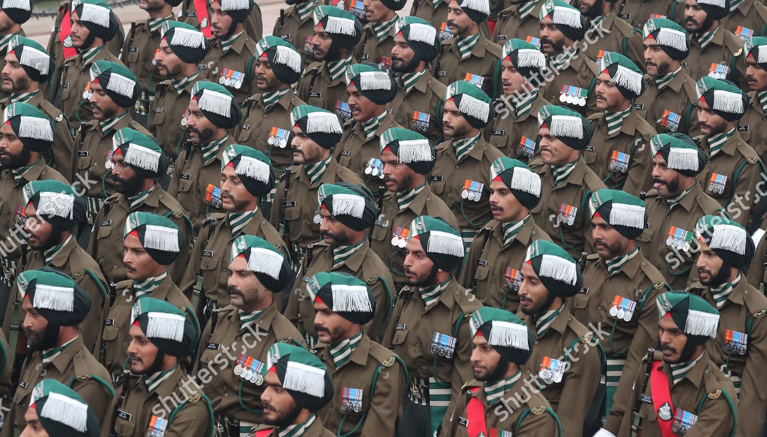 Indian Army Unit Joins Parade During Editorial Stock Photo - Stock ...