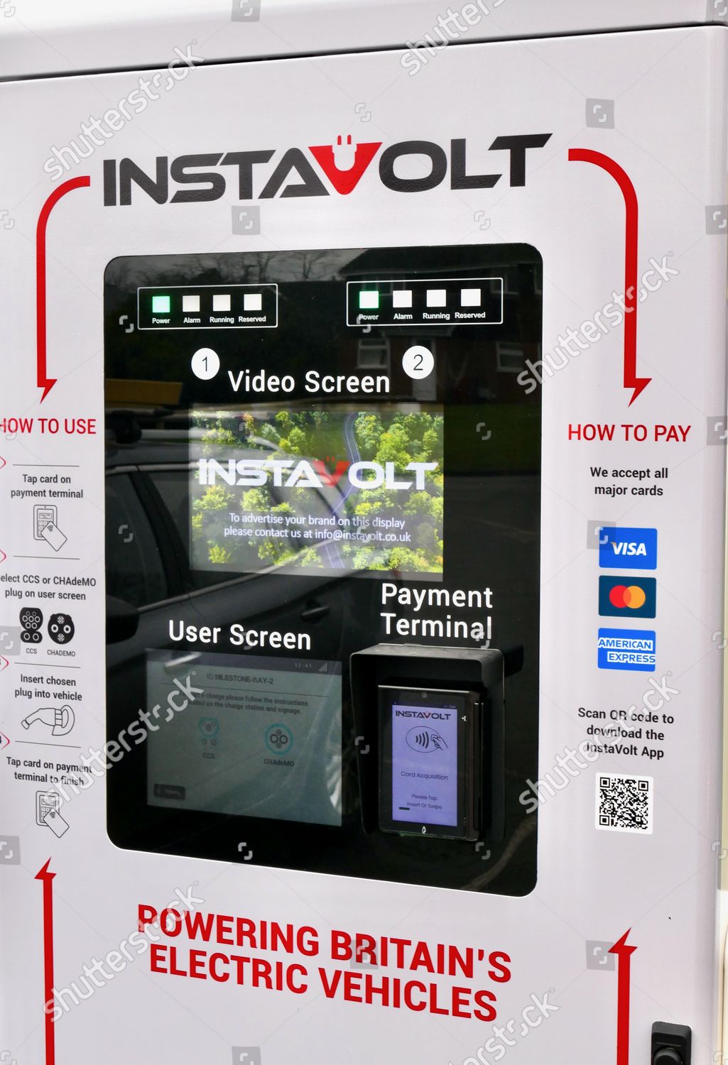 Electric Instavolt Charging Point Emmer Green Editorial Stock Photo - Stock Image | Shutterstock