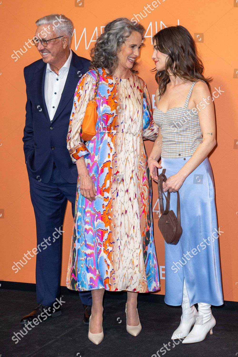 Helmut Schlotterer Marc Cain Andie Macdowell Editorial Stock Photo ...