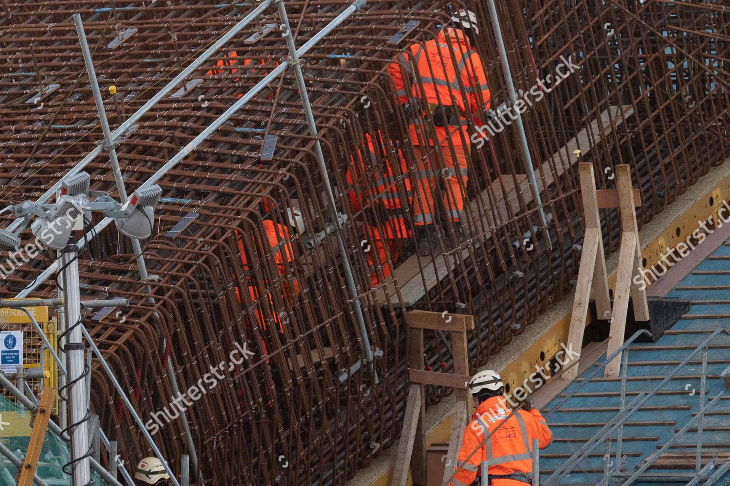 Hs2 High Speed Rail Construction Pier Editorial Stock Photo - Stock ...