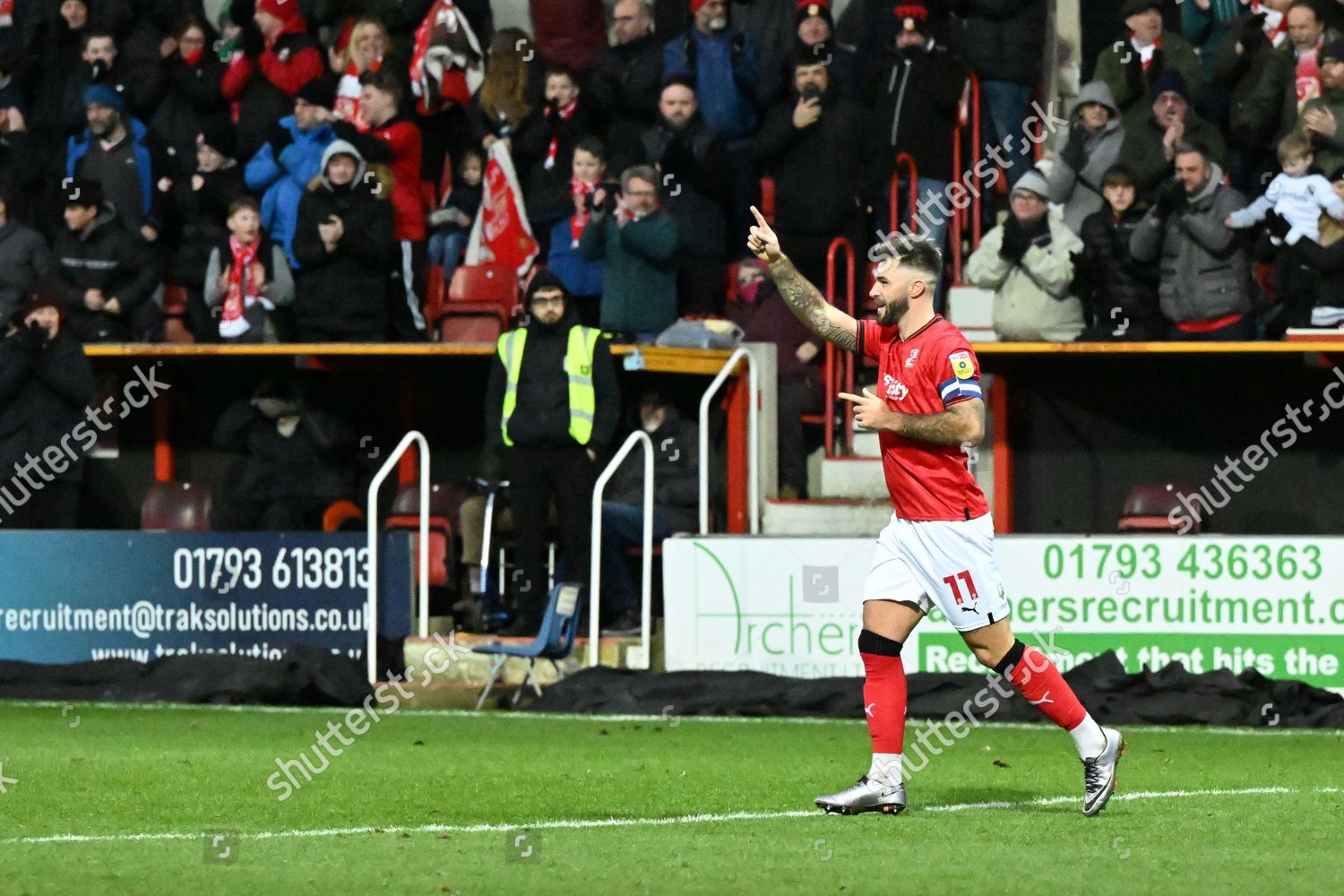 Goal Swindon Town Forward Charlie Austin Editorial Stock Photo - Stock ...