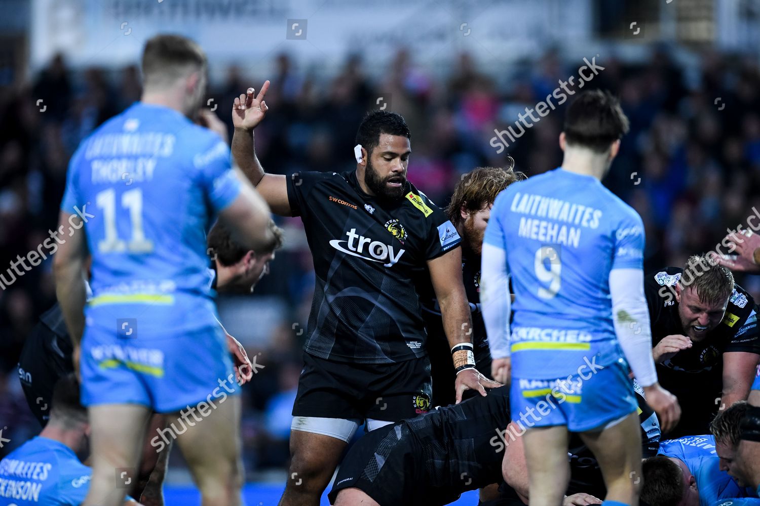 Scott Sio Exeter Chiefs Celebrates Try Editorial Stock Photo - Stock ...