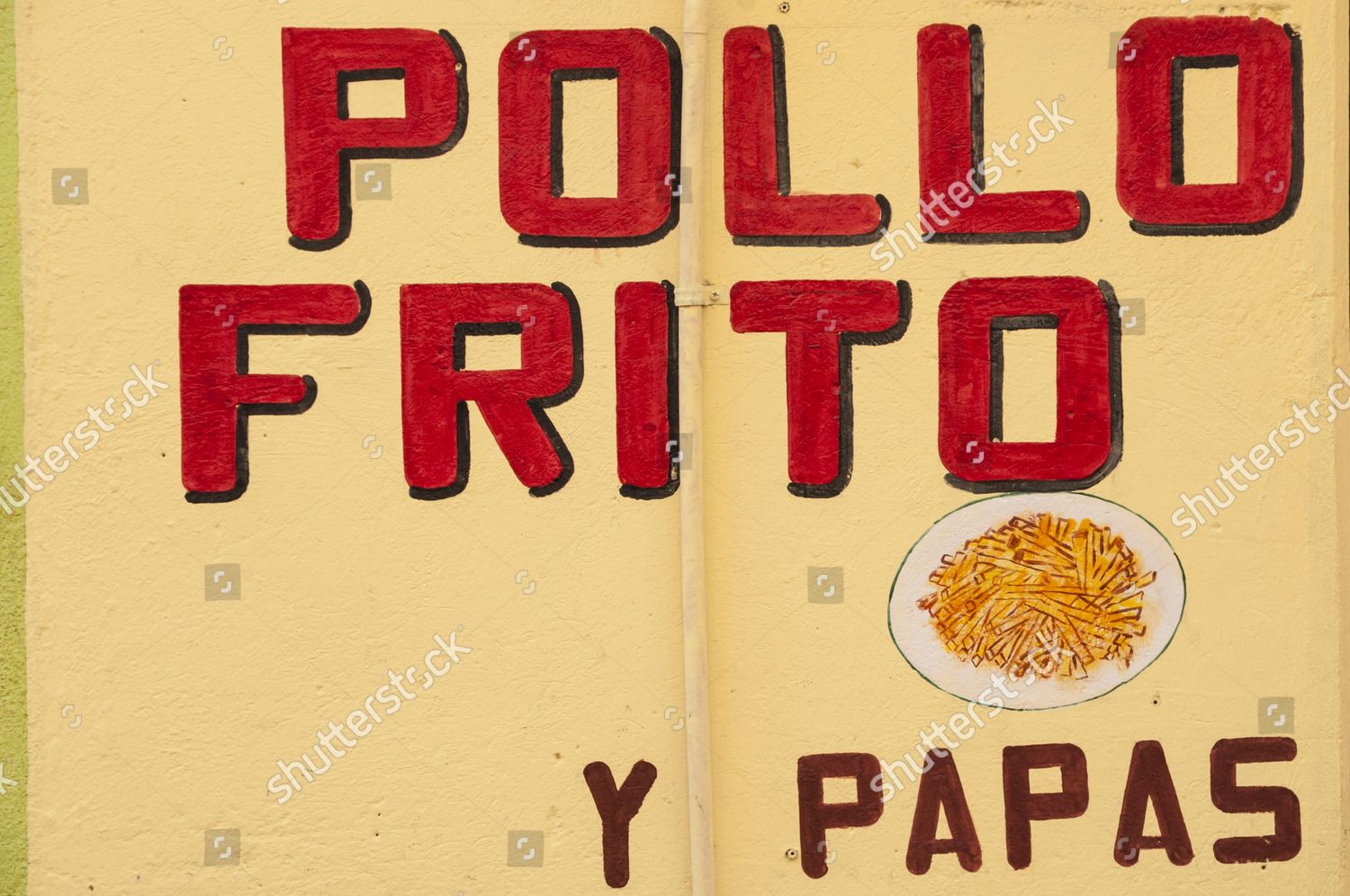 Pollo Frito Y Papas Fried Chicken Editorial Stock Photo - Stock Image ...