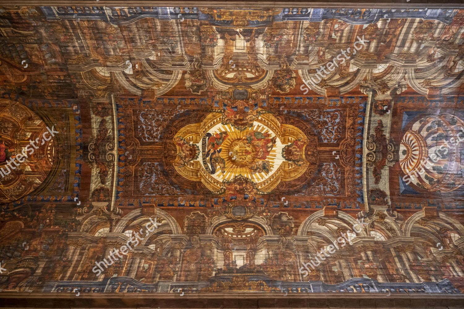 Ceiling Painting Church Igreja De Sao Editorial Stock Photo - Stock ...
