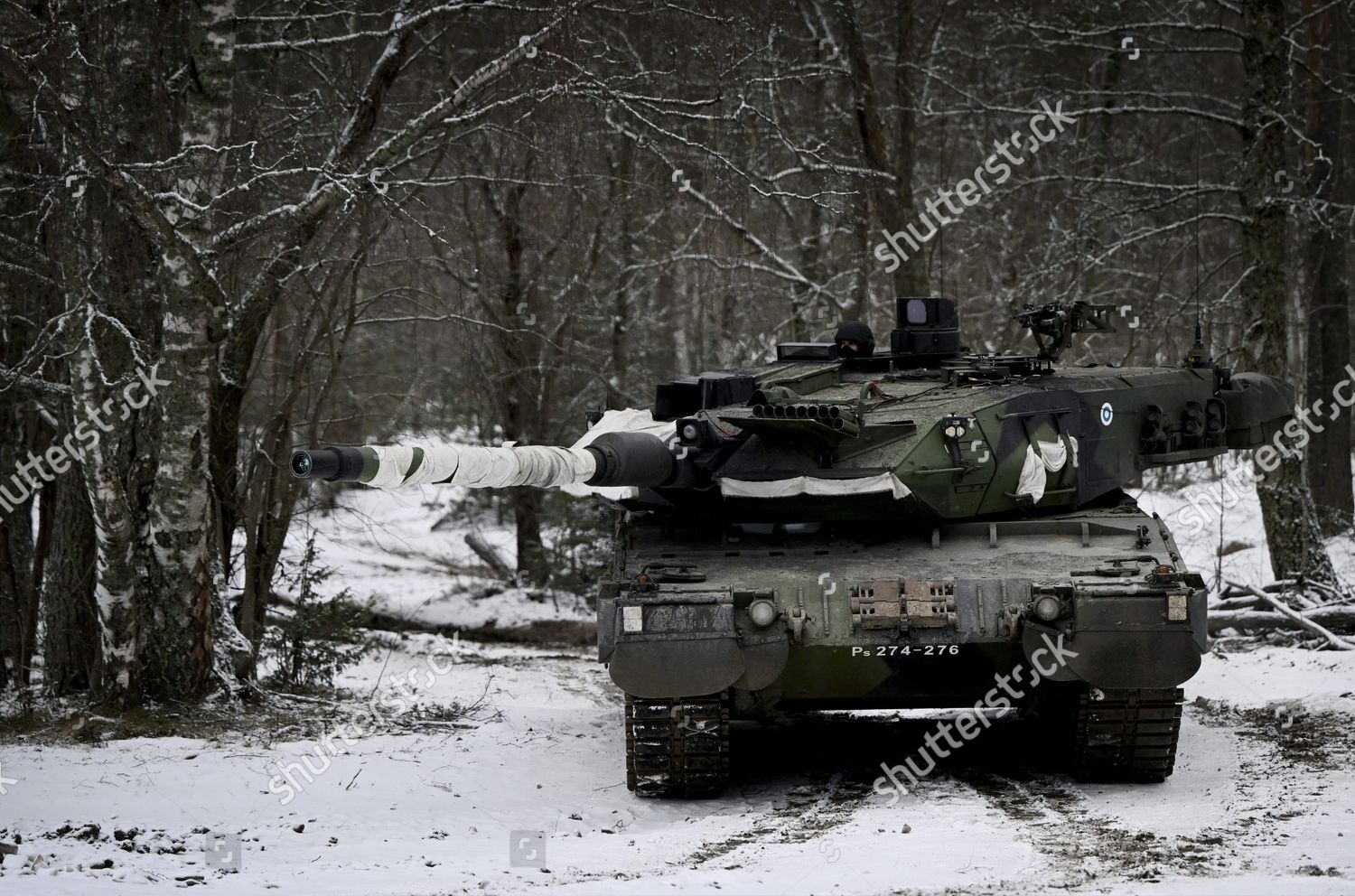 Main Battle Tank Leopard 2a6 Finnish Editorial Stock Photo - Stock ...