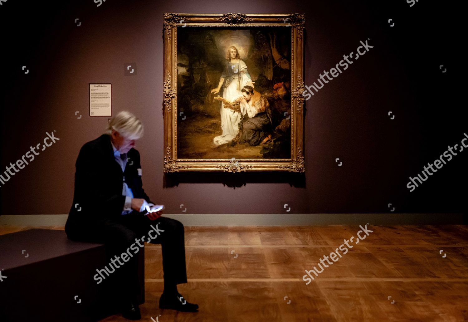 Painting Hagar Angel By Rembrandt Student Editorial Stock Photo - Stock ...