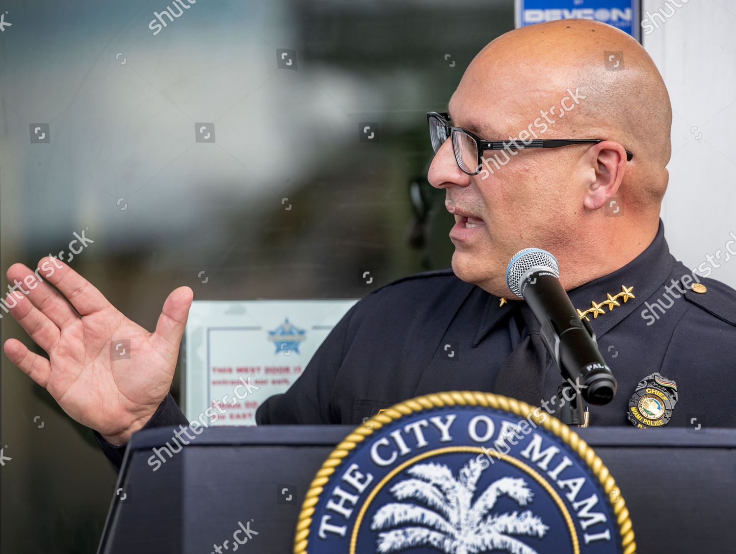 Chief Miami Police Manuel Morales Speaks Editorial Stock Photo - Stock ...