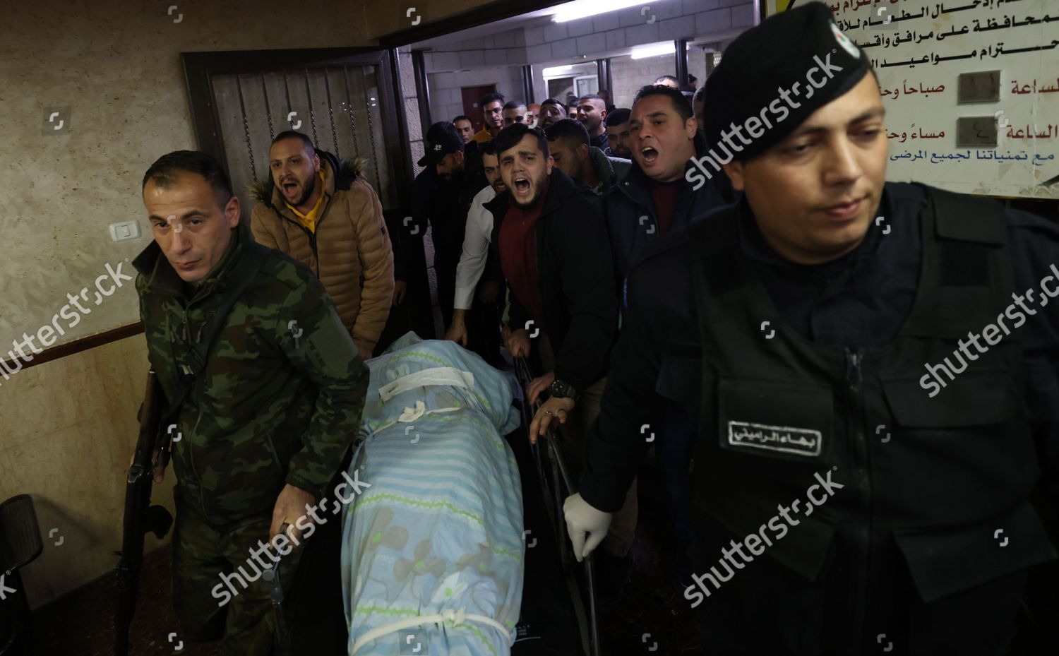 Palestinians Carry Body 25yearold Abdullah Sami Editorial Stock Photo ...