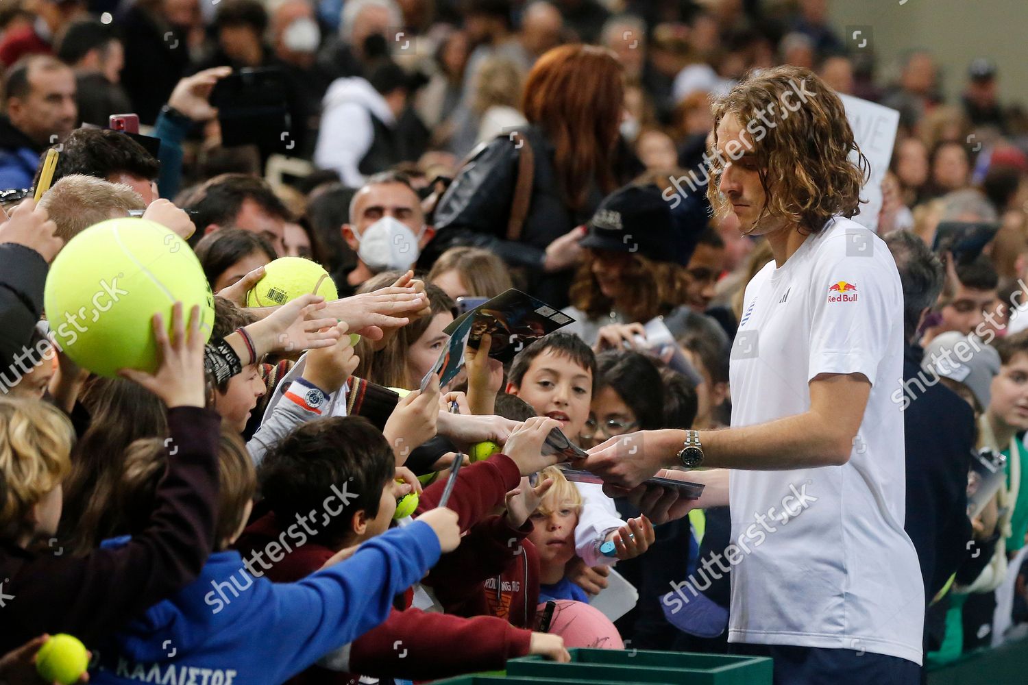 Stefanos Tsitsipas Greece Signs Autograph After Editorial Stock Photo ...
