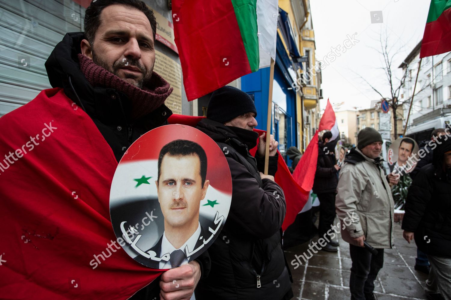 People Portraits Syrian President Bashar Alassad Editorial Stock Photo ...