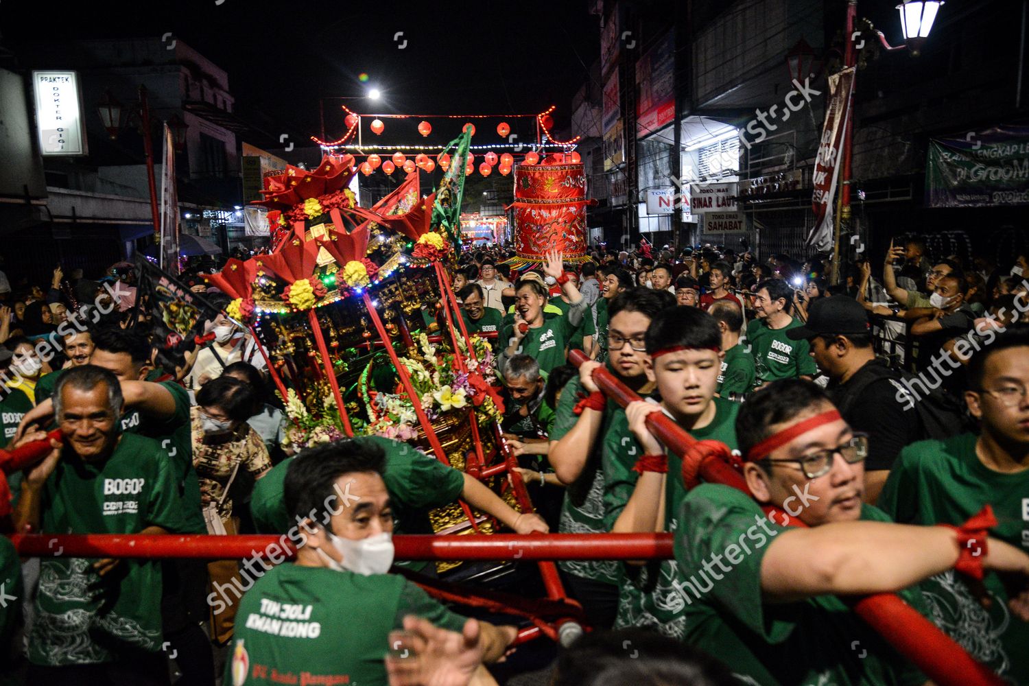 Indonesian Chinese Carry Statues Deities Parade Editorial Stock Photo ...