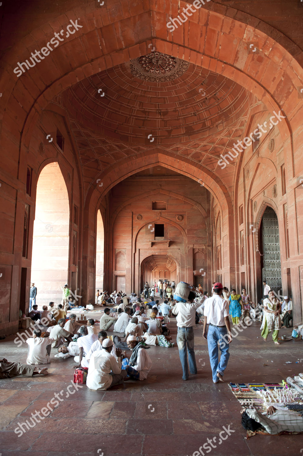 Mughal Architecture Mosque High Ceiling Hall Editorial Stock Photo ...