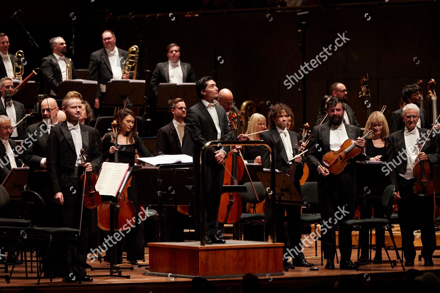Conductor Darrell Ang C Acknowledges During Editorial Stock Photo ...