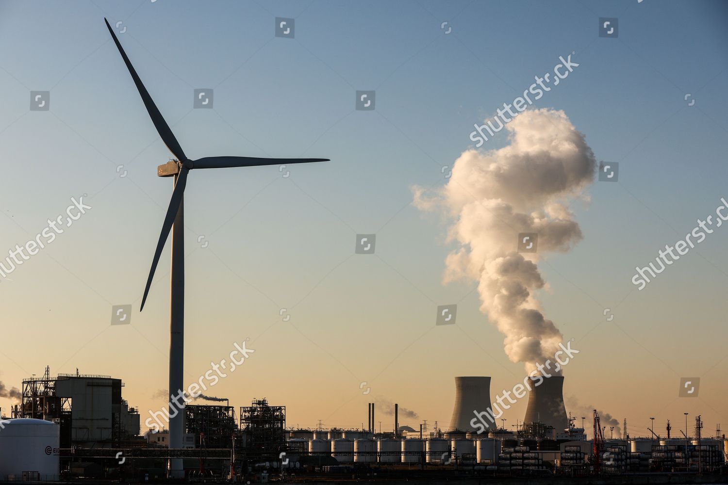 Engie Electrabel Nuclear Power Plant Doel Editorial Stock Photo - Stock ...