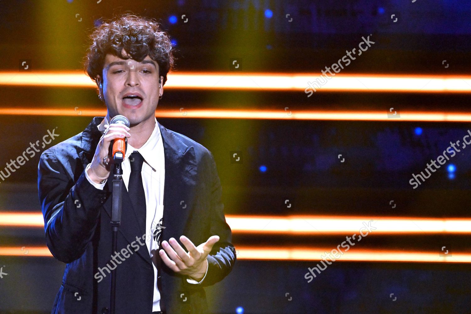 Italian Singer Leo Gassmann Performs On Editorial Stock Photo - Stock ...
