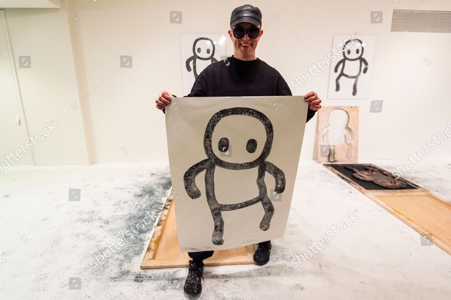 Street Artist Stik Shows How Create Editorial Stock Photo - Stock Image ...