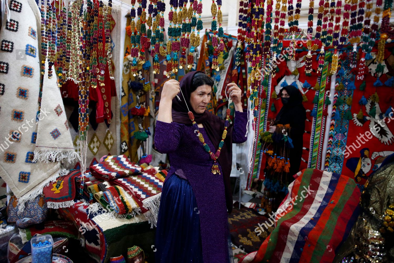 Iranian Woman Wearing Azeri Traditional Outfit Editorial Stock Photo ...