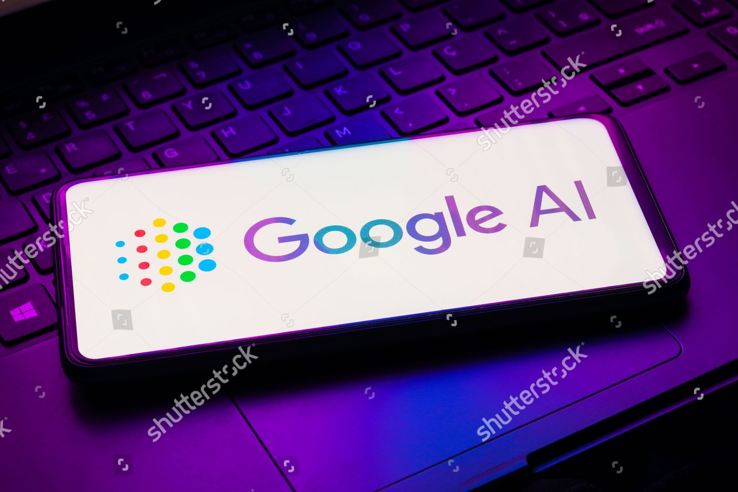 This Photo Illustration Google Ai Logo Editorial Stock Photo - Stock ...
