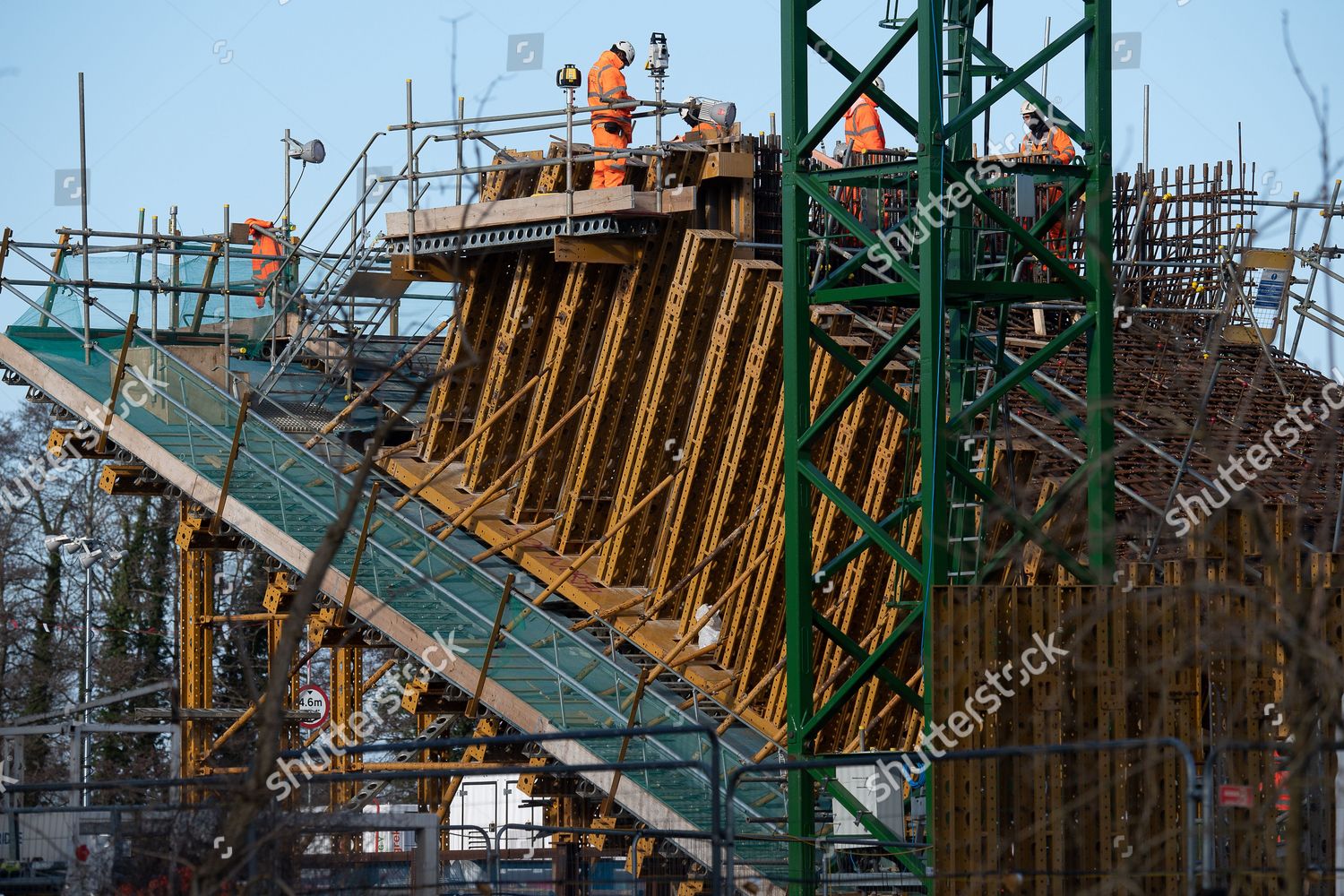 Hs2 High Speed Rail 2 Construction Editorial Stock Photo - Stock Image ...