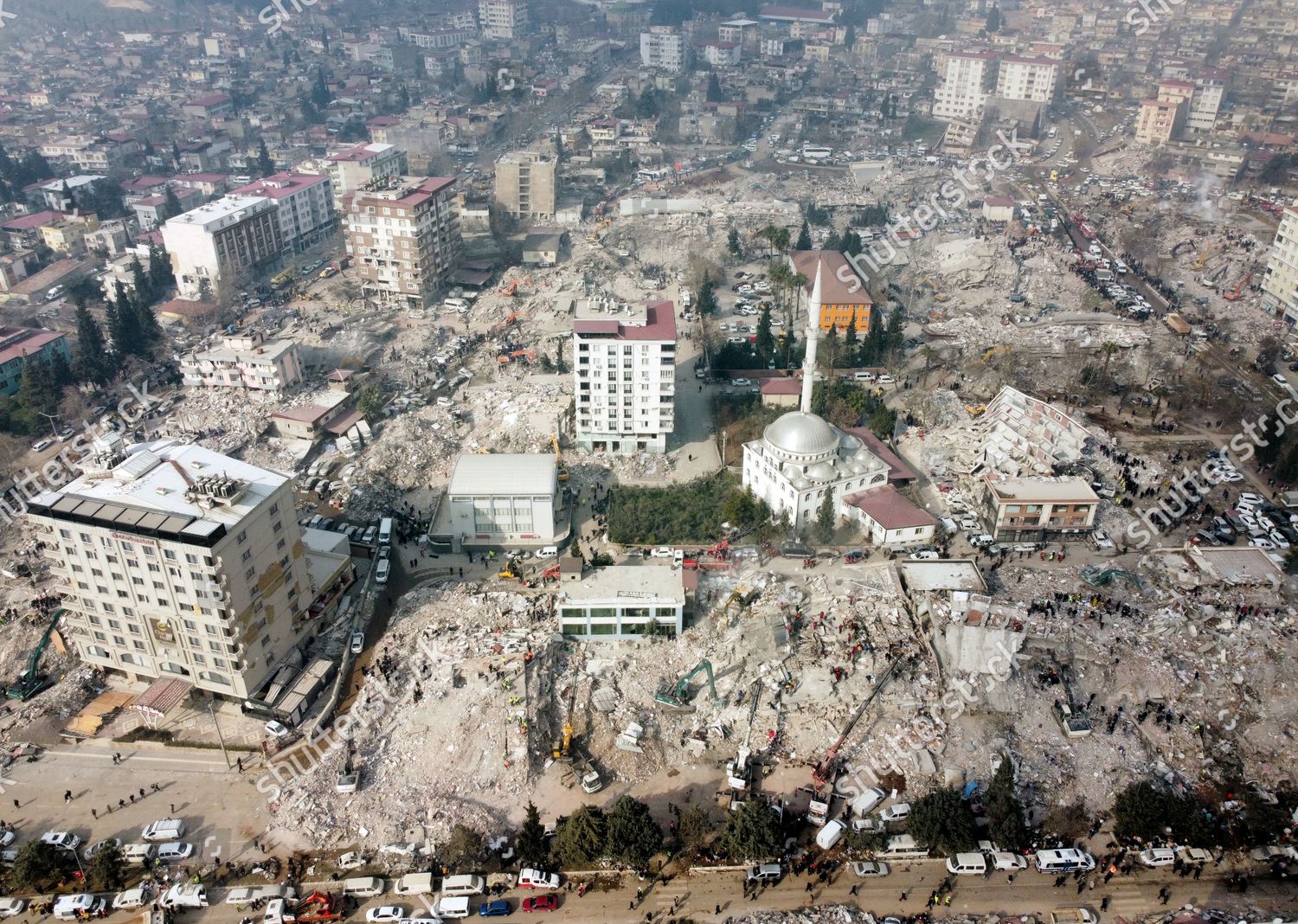 Picture Taken Drone Shows Destruction Following Editorial Stock Photo ...