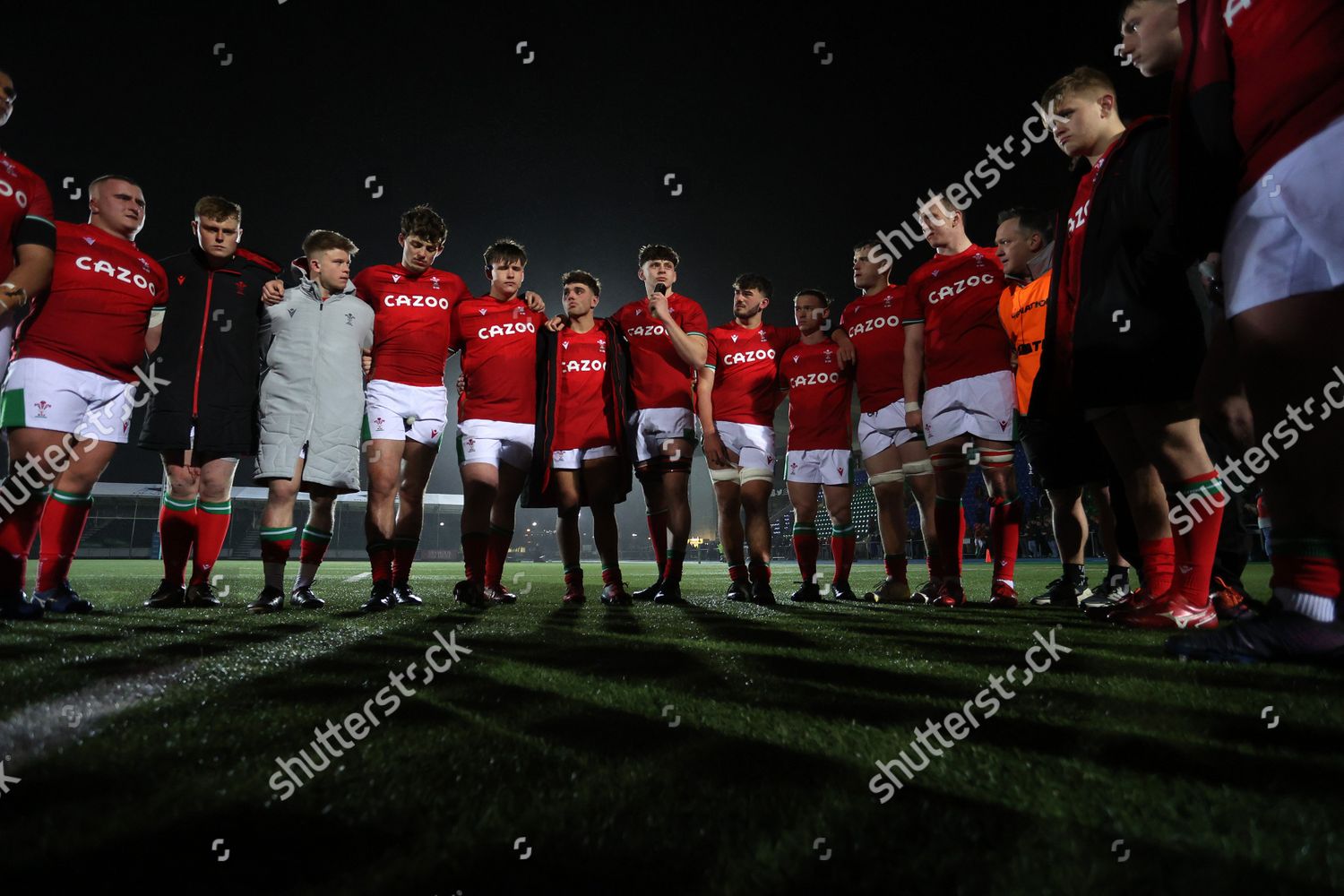 Ryan Woodman Wales Speaks Team Huddle Editorial Stock Photo - Stock ...