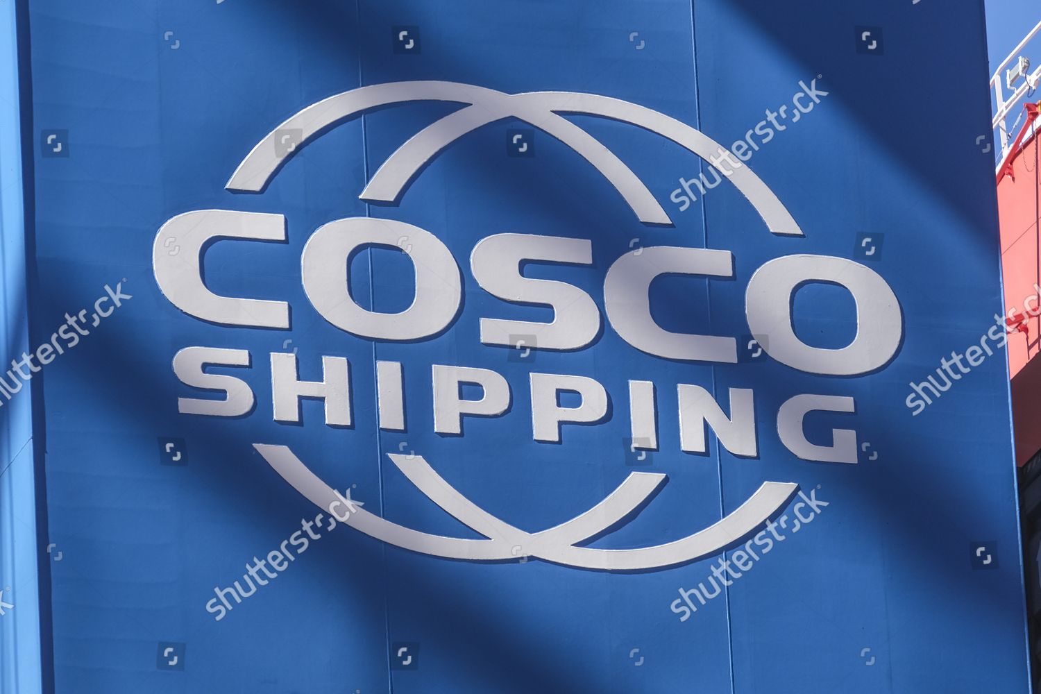 Cosco Shipping Logo Seen Long Beach Editorial Stock Photo - Stock Image | Shutterstock
