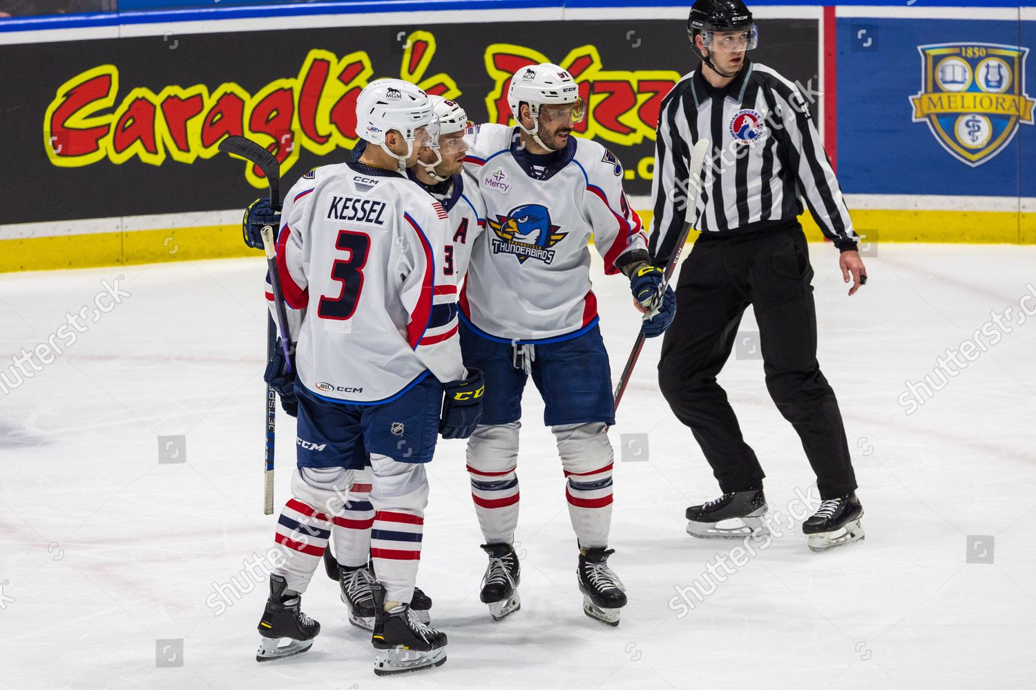 Springfield Thunderbirds Forwards Matthew Peca 63 Editorial Stock Photo ...