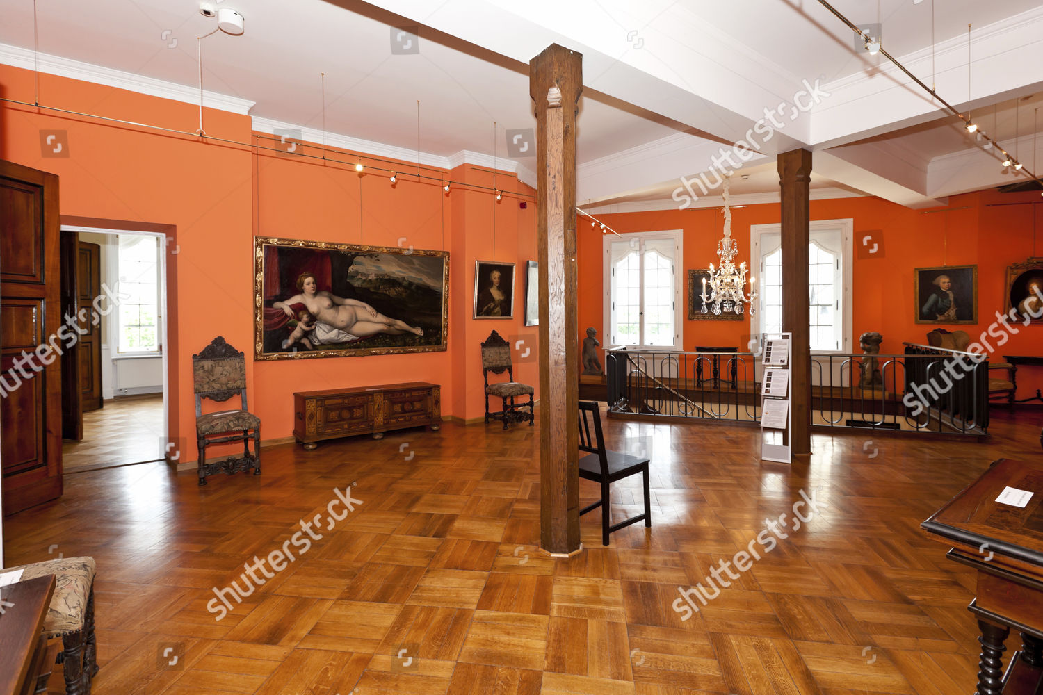 Interior Schloss Callenberg Palace Hunting Lodge Editorial Stock Photo ...