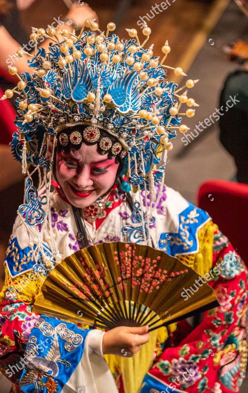Peking Opera Singer Performs During Symphonic Editorial Stock Photo ...