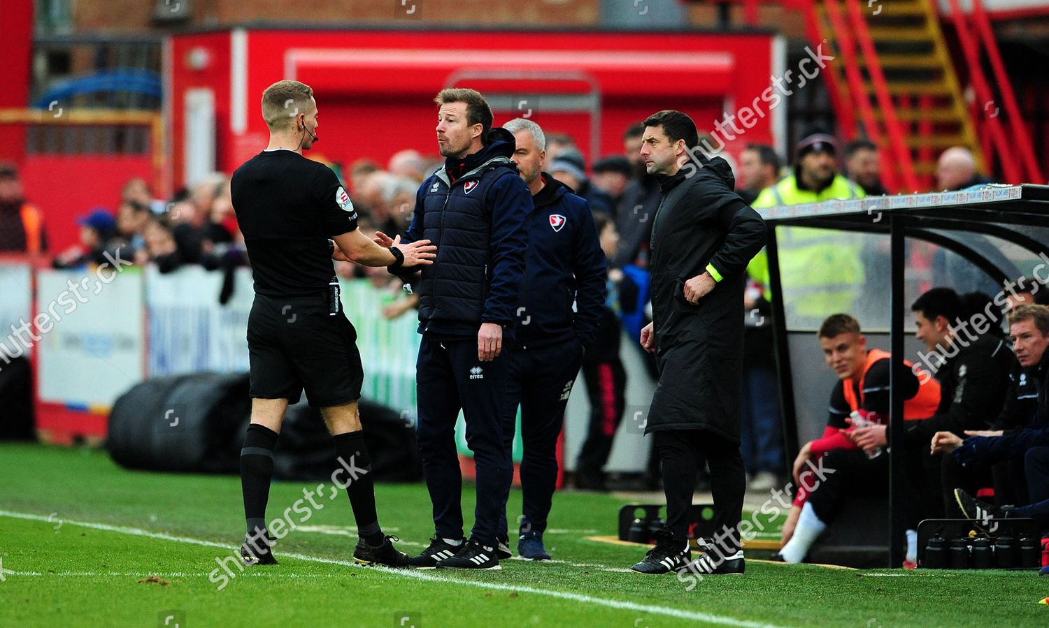 Referee Will Finnie Has Words Cheltenham Editorial Stock Photo - Stock ...
