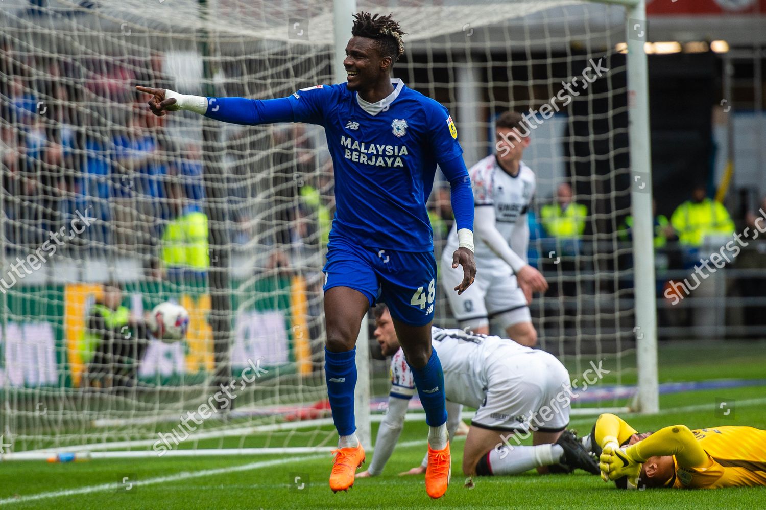 Sory Kaba Cardiff City Celebrates His Editorial Stock Photo - Stock ...