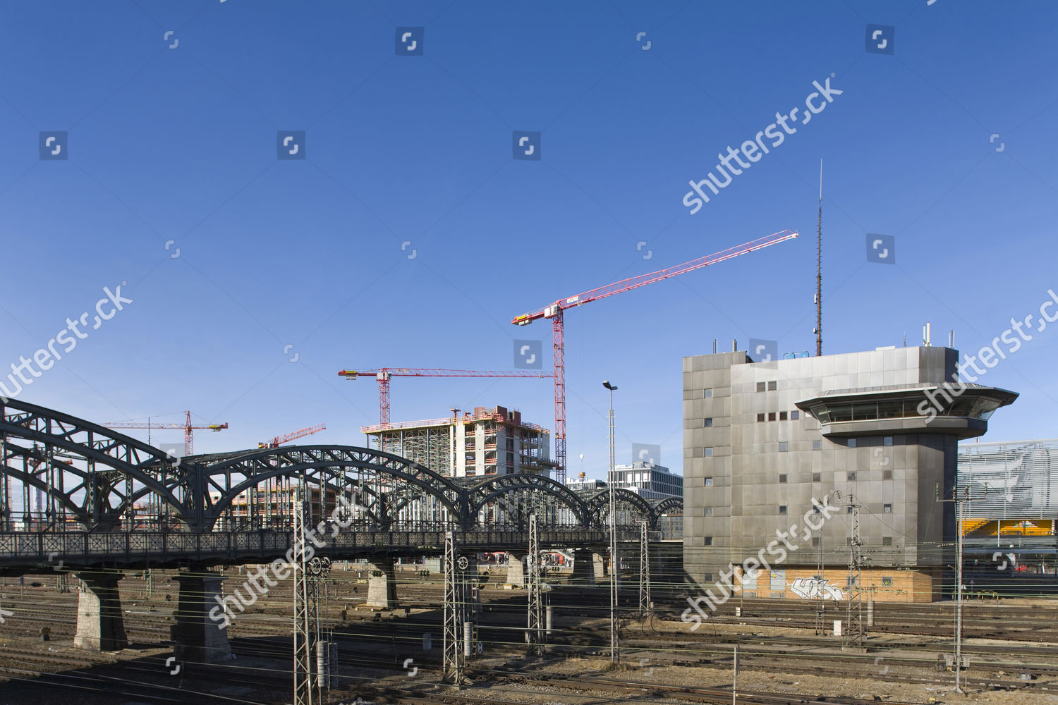 Hackerbruecke Bridge Constructed By Man Mechanical Editorial Stock ...