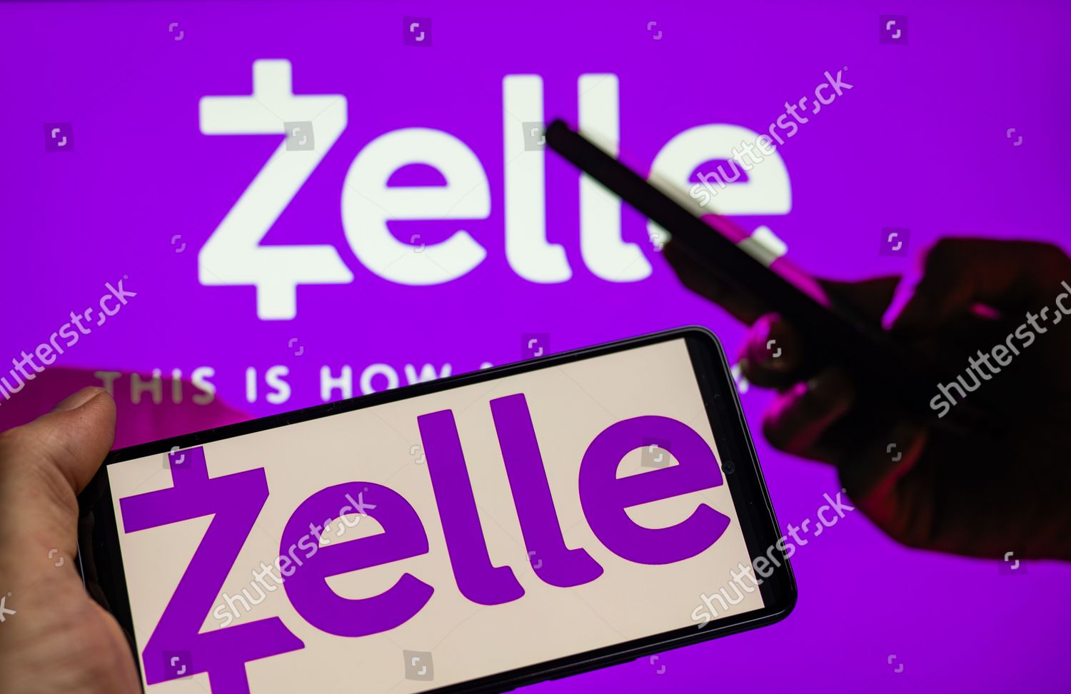 Zelle Logo On Screen Display Zelle Editorial Stock Photo - Stock Image ...