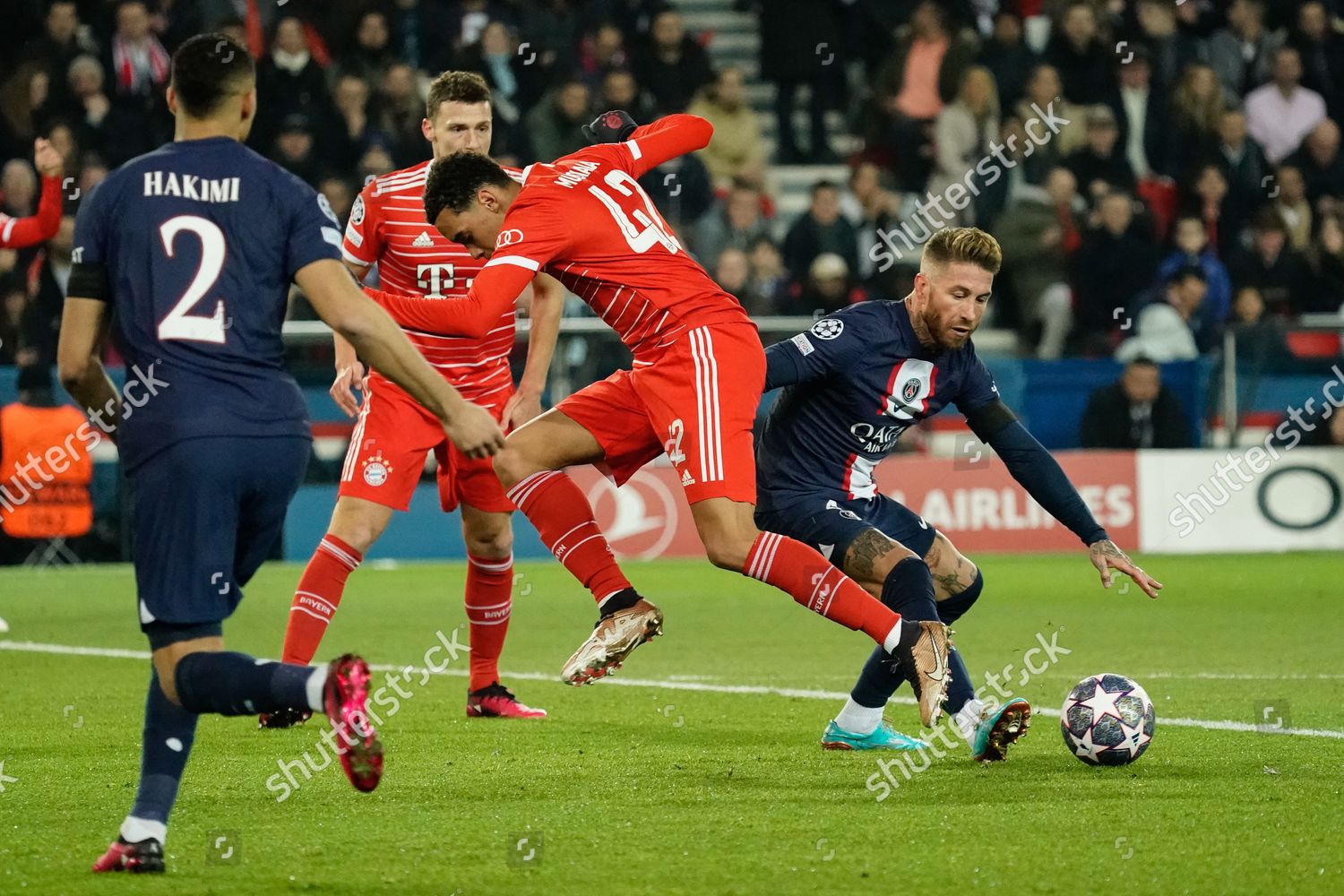 Sergio Ramos Psg Tackles Jamal Musiala Editorial Stock Photo - Stock ...