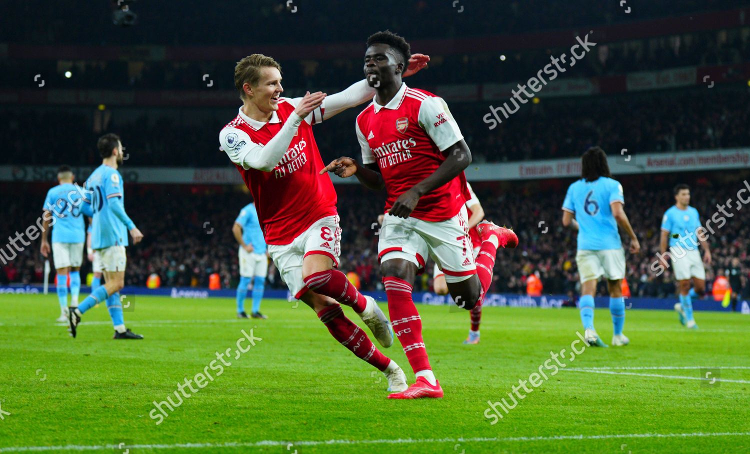 Bukayo Saka Arsenal Celebrates Scoring Goal Editorial Stock Photo ...