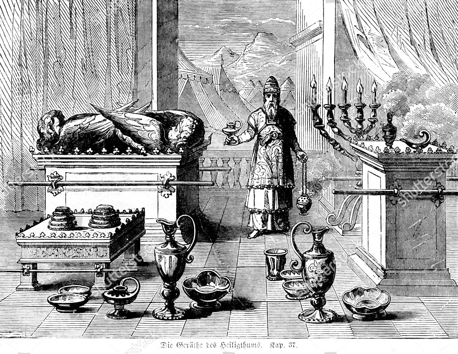 Sanctuary Utensils Bible Old Testament Genesis Editorial Stock Photo ...