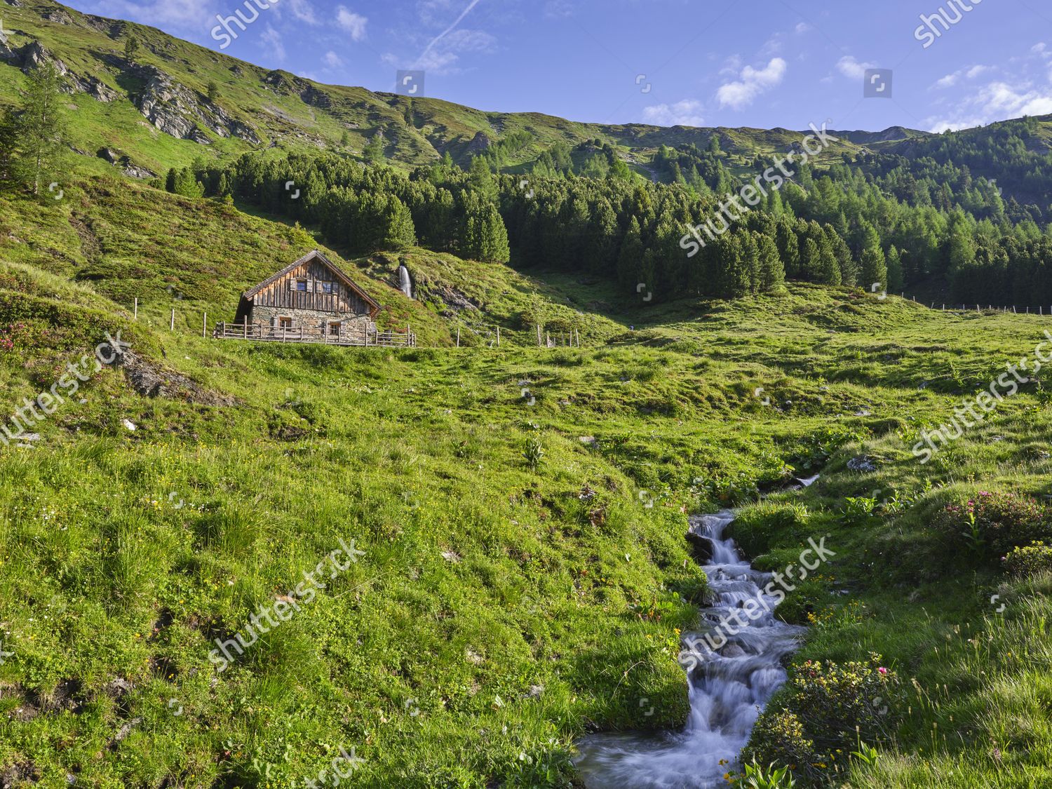 Hiking Along Mur Alpine Hut Murursprung Editorial Stock Photo - Stock ...