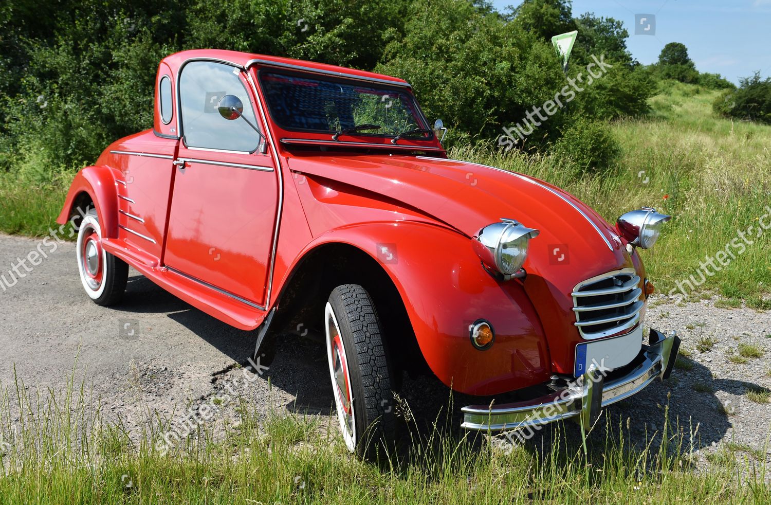 Classic Car Citroen 2cv Roadster Selfbuilt Editorial Stock Photo ...