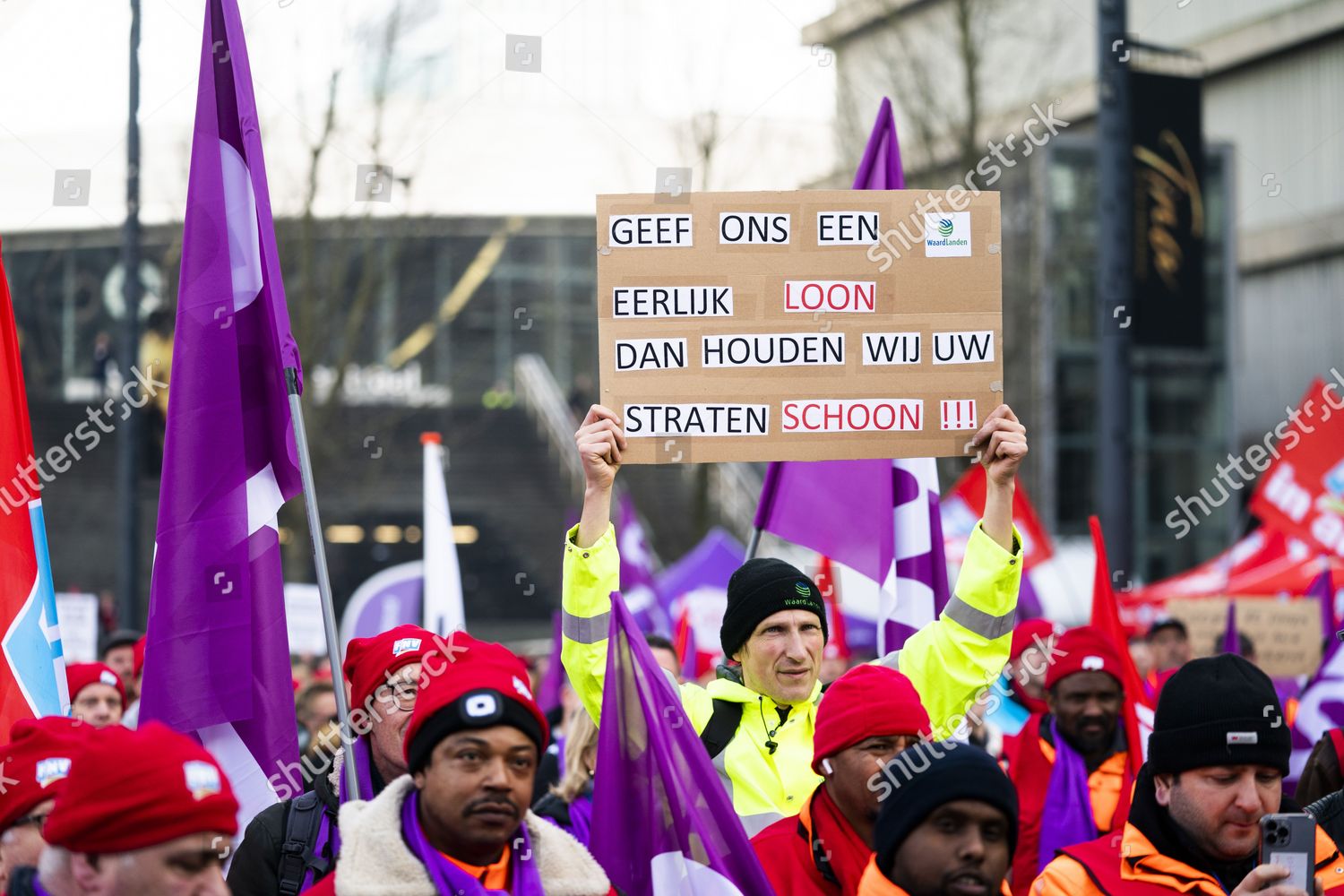 Utrecht Members Trade Unions Cnv Fnv Editorial Stock Photo - Stock ...